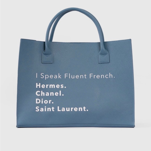 Bags | I Speak Fluent French Bag | Poshmark